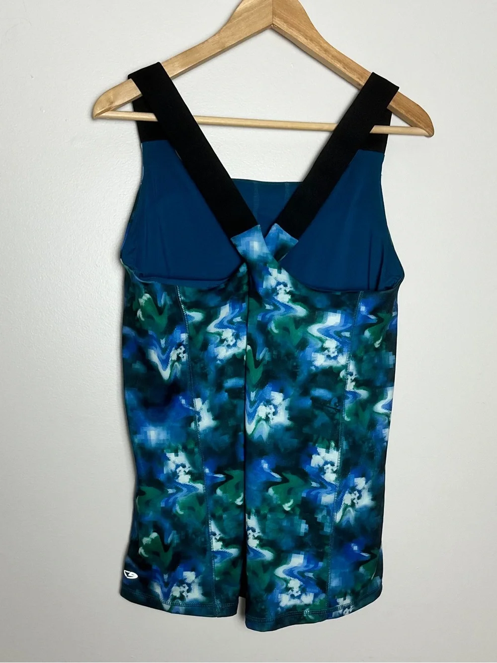 Champion | Swim | Champion Tankini With Blue And Green Watercolor Print ...